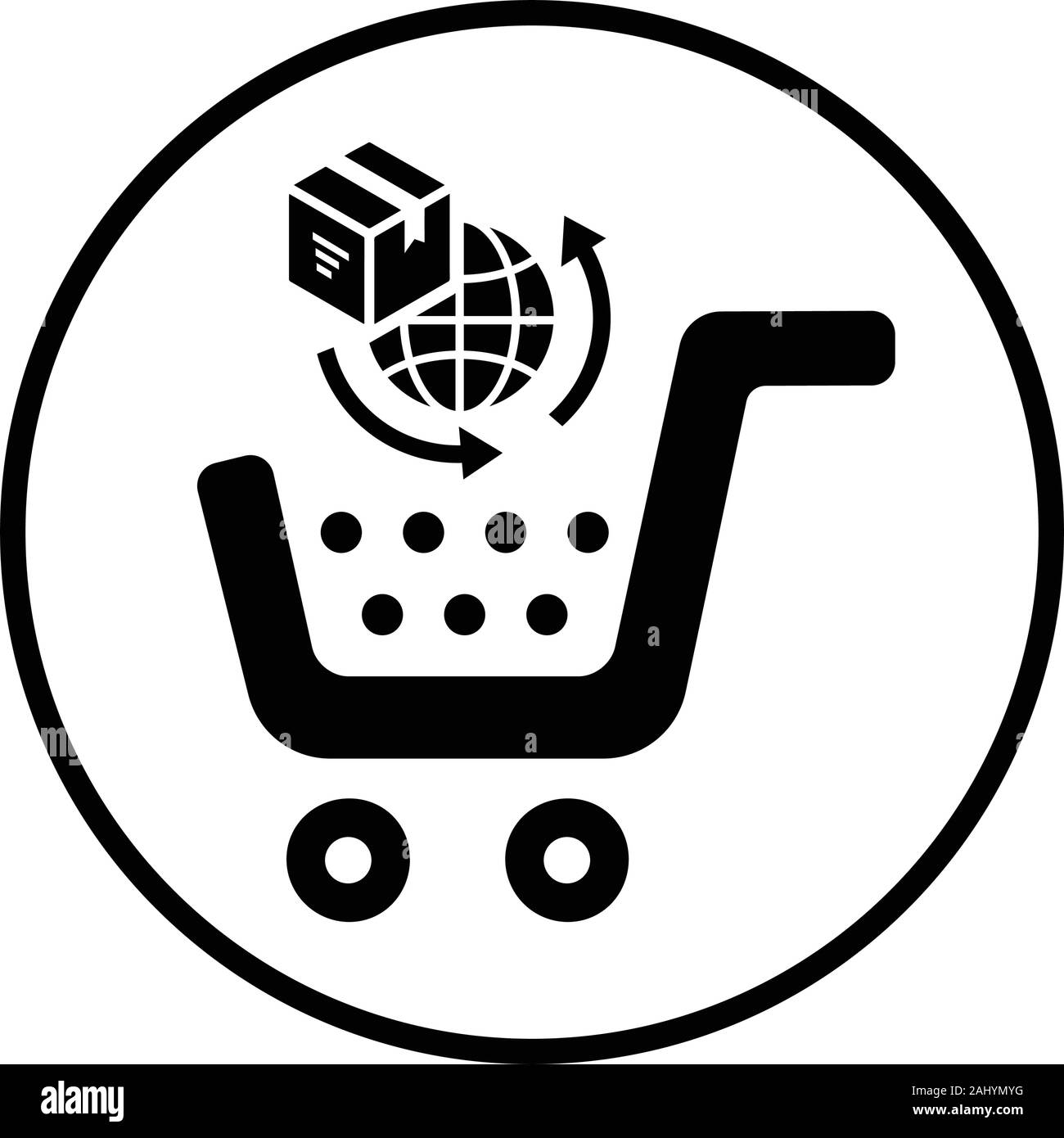 Global, international, shopping vector icon Stock Vector Image & Art ...