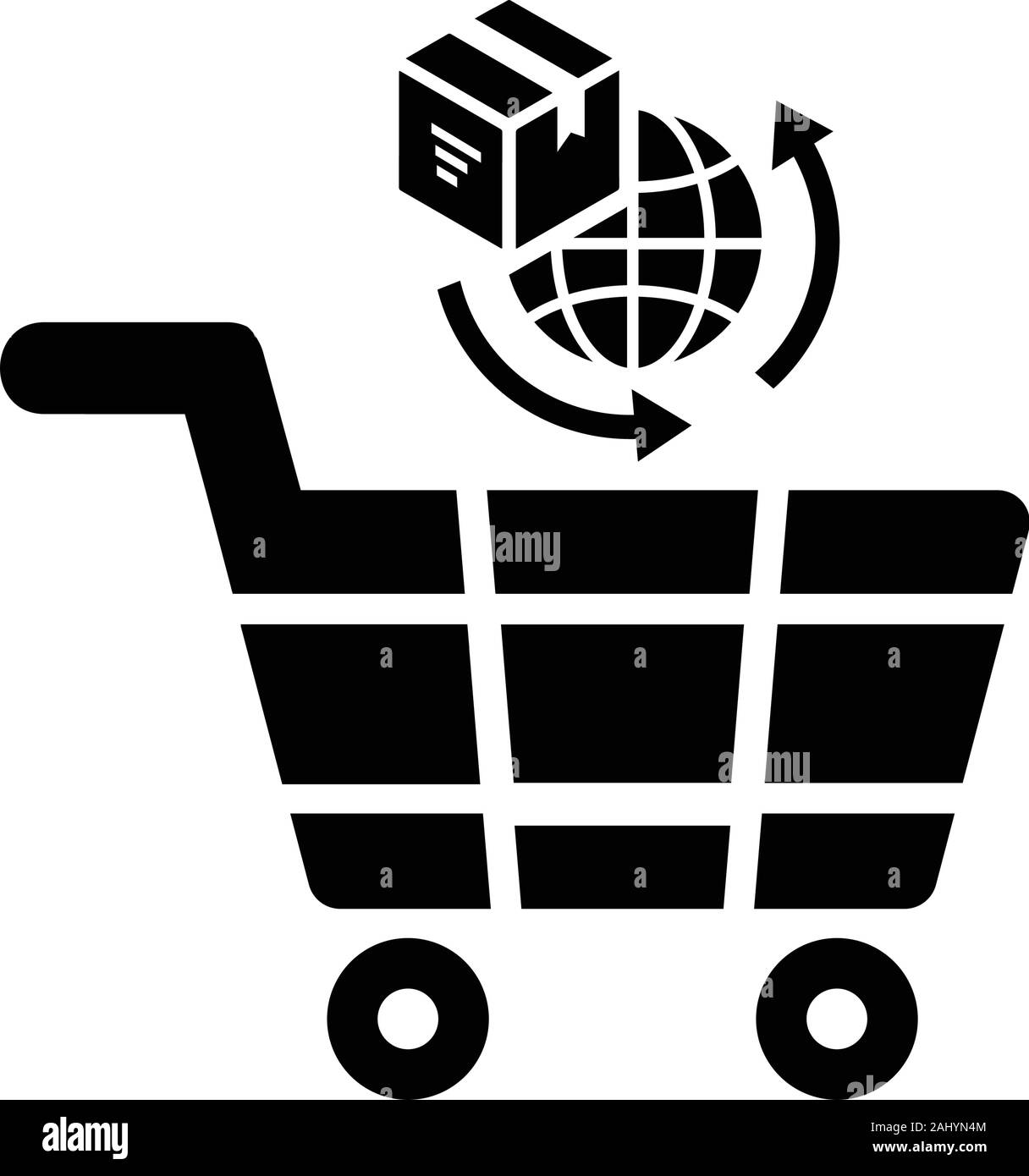 Global, international, shopping vector icon Stock Vector Image & Art ...