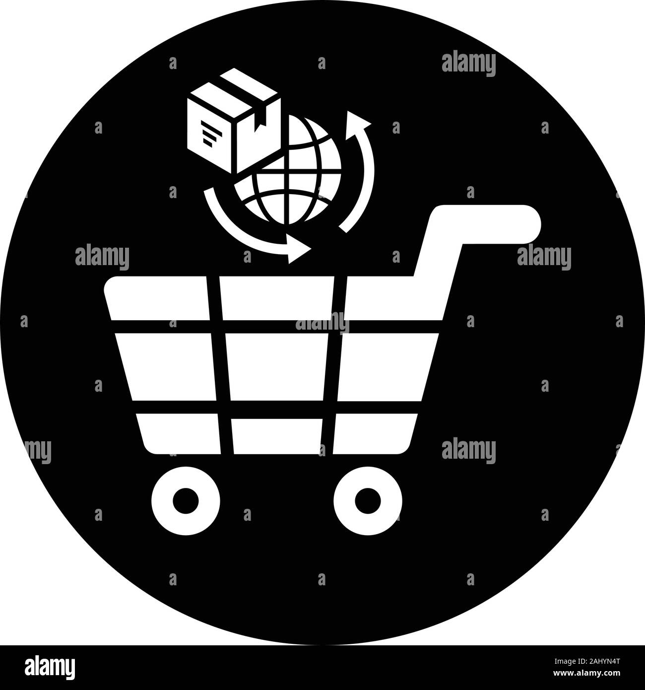 Global, international, shopping vector icon Stock Vector Image & Art ...