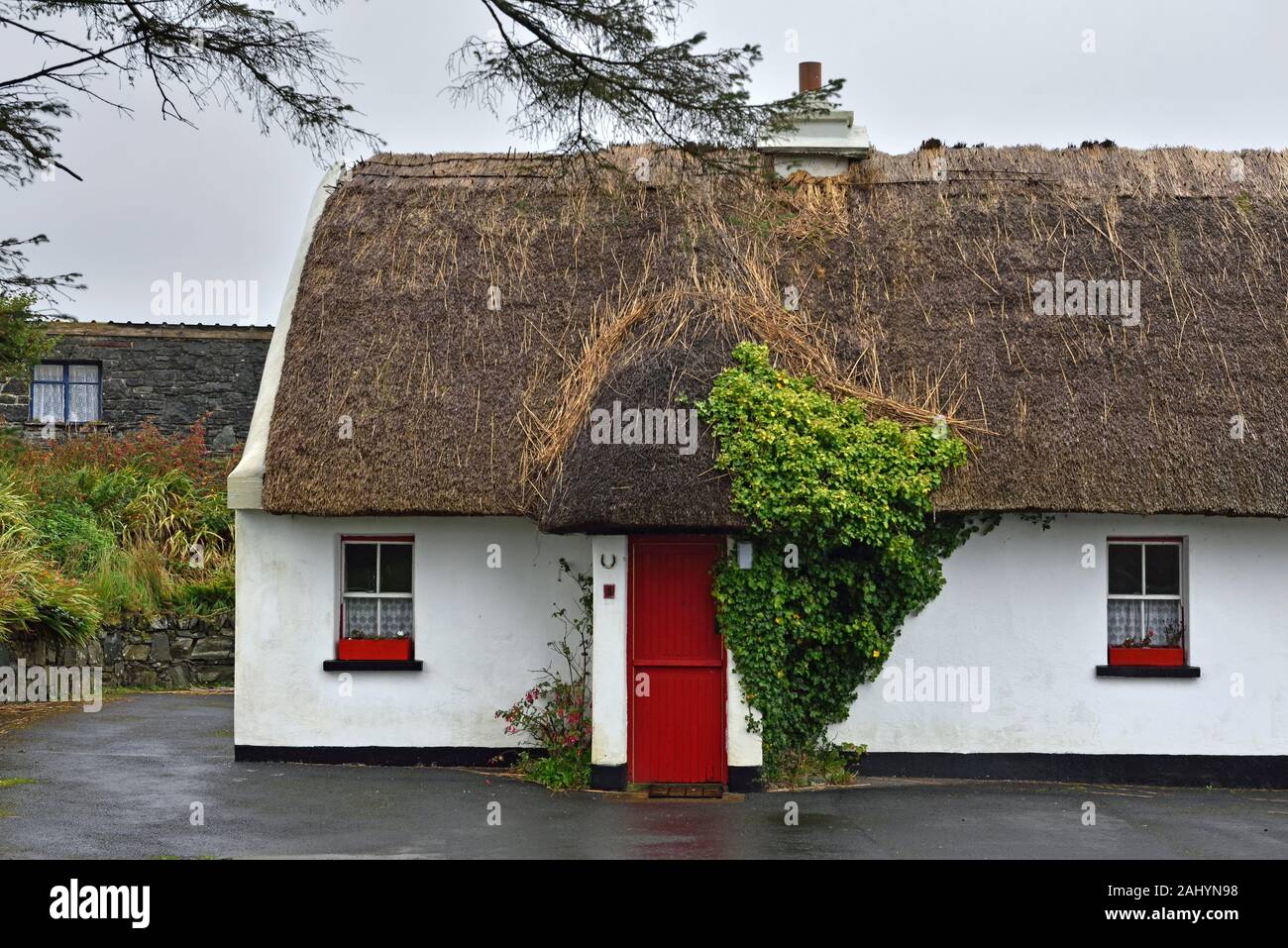 Renvyle thatched cottages hi-res stock photography and images - Alamy