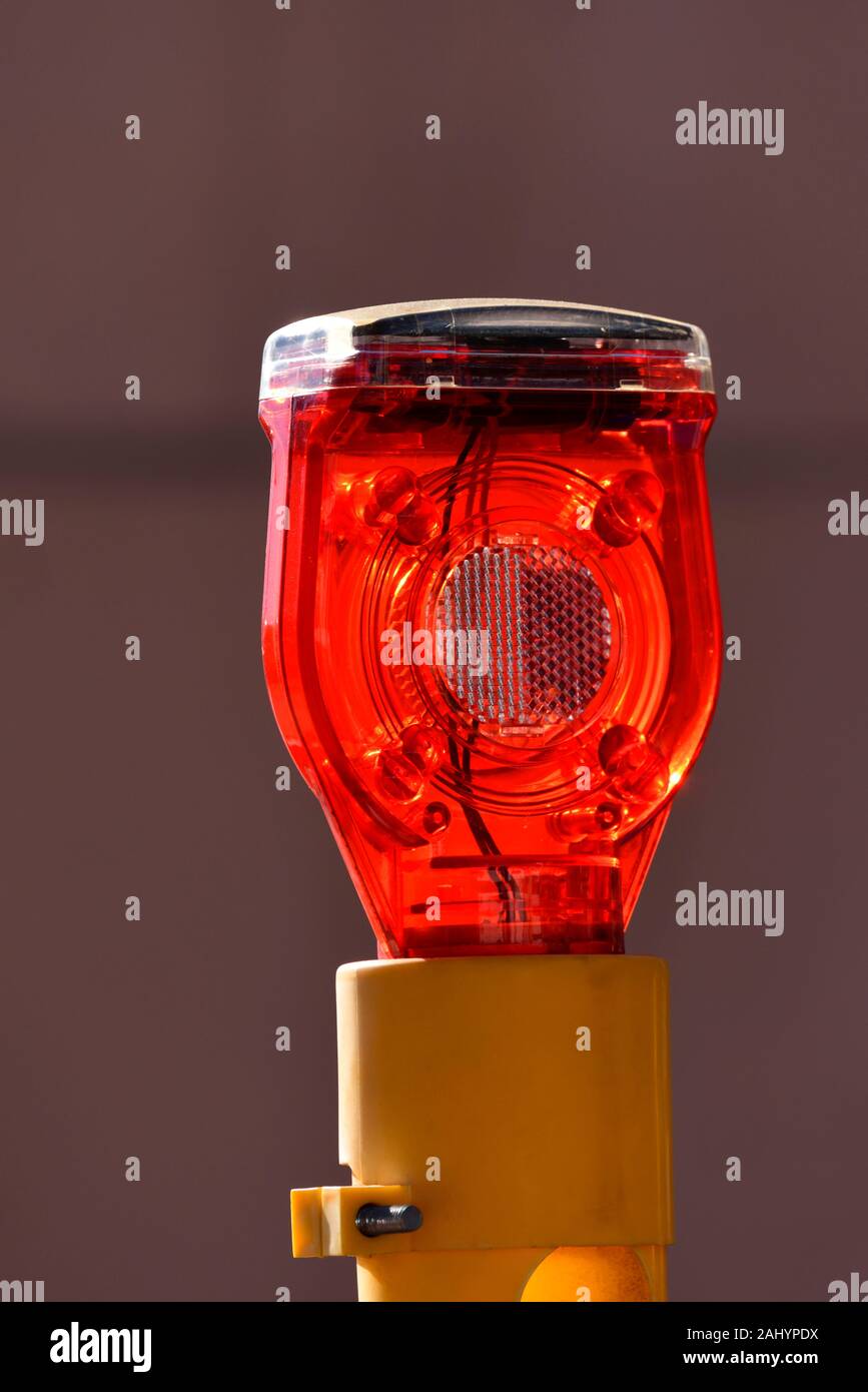 warning lights construction Japan Stock Photo - Alamy