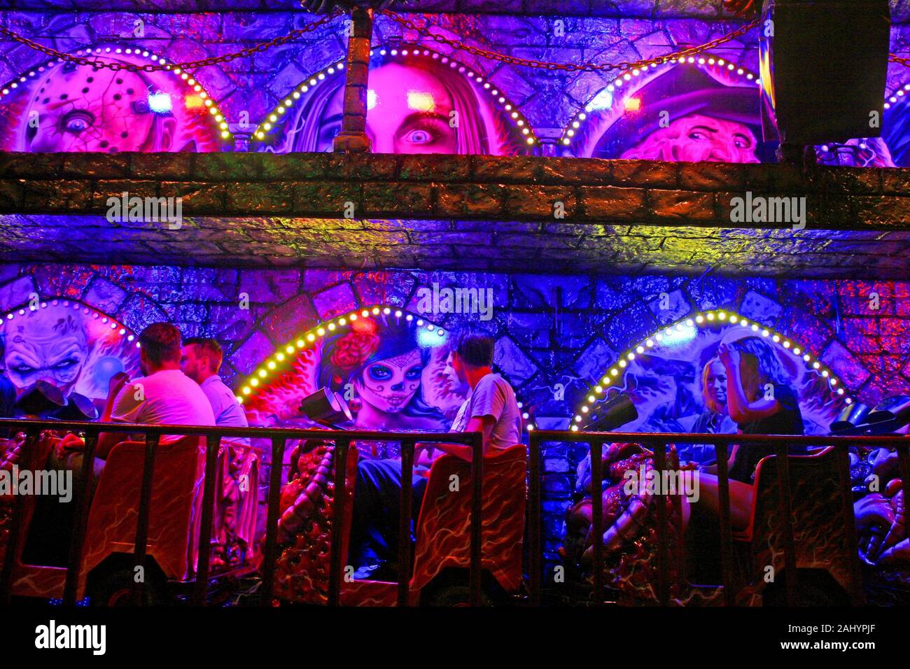Ghost train funfair hi-res stock photography and images - Alamy