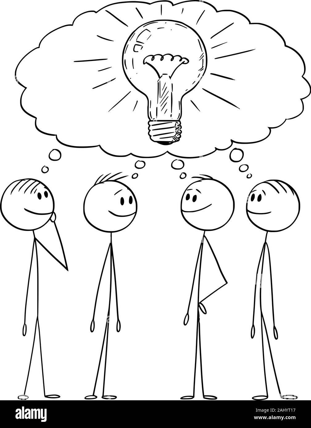 Stick Figure Illustration Meeting High Resolution Stock Photography and ...