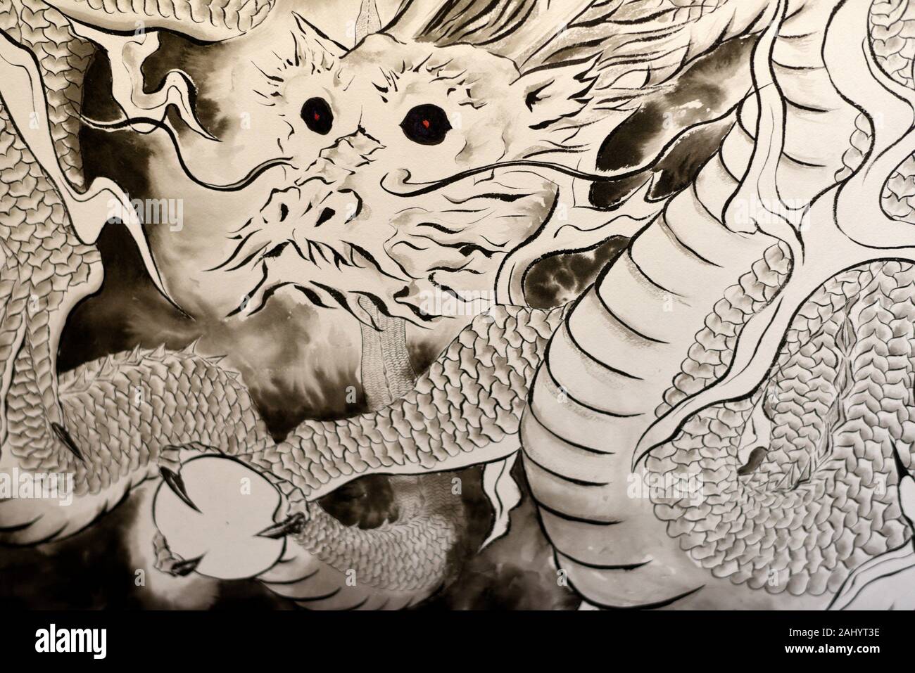 Korin in temple hi-res stock photography and images - Alamy