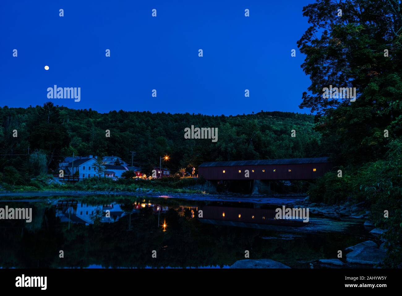 Covered Bridge West Cornwall, Connecticut, USA Stock Photo - Alamy