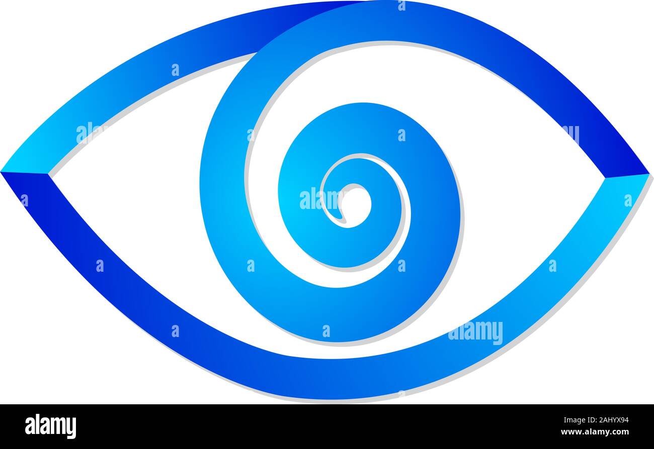 Blue eye logo hi-res stock photography and images - Alamy