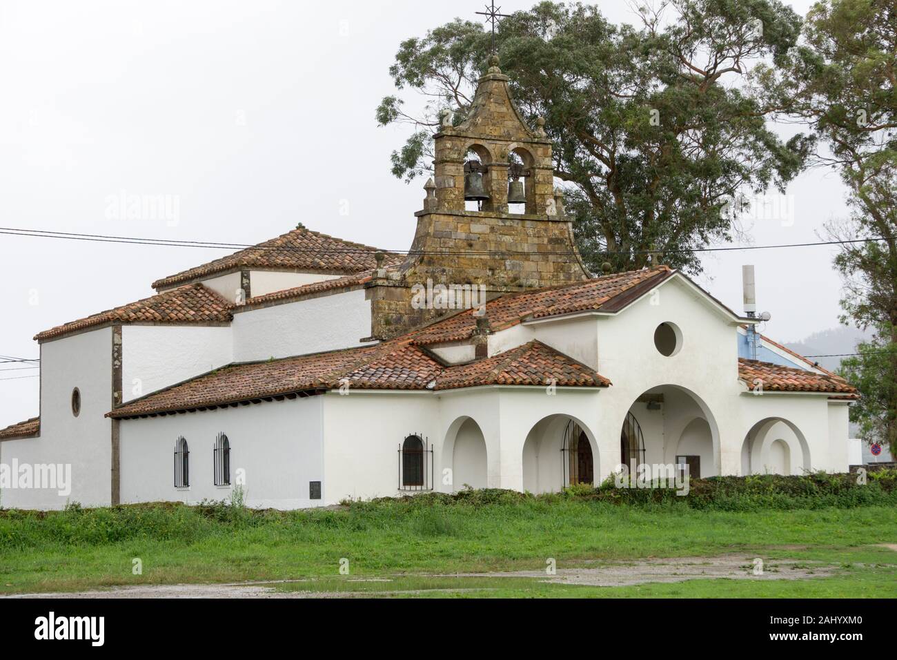 Ermita de Santa Maria de Tona chapel in Colunga Asturias Spain Stock ...