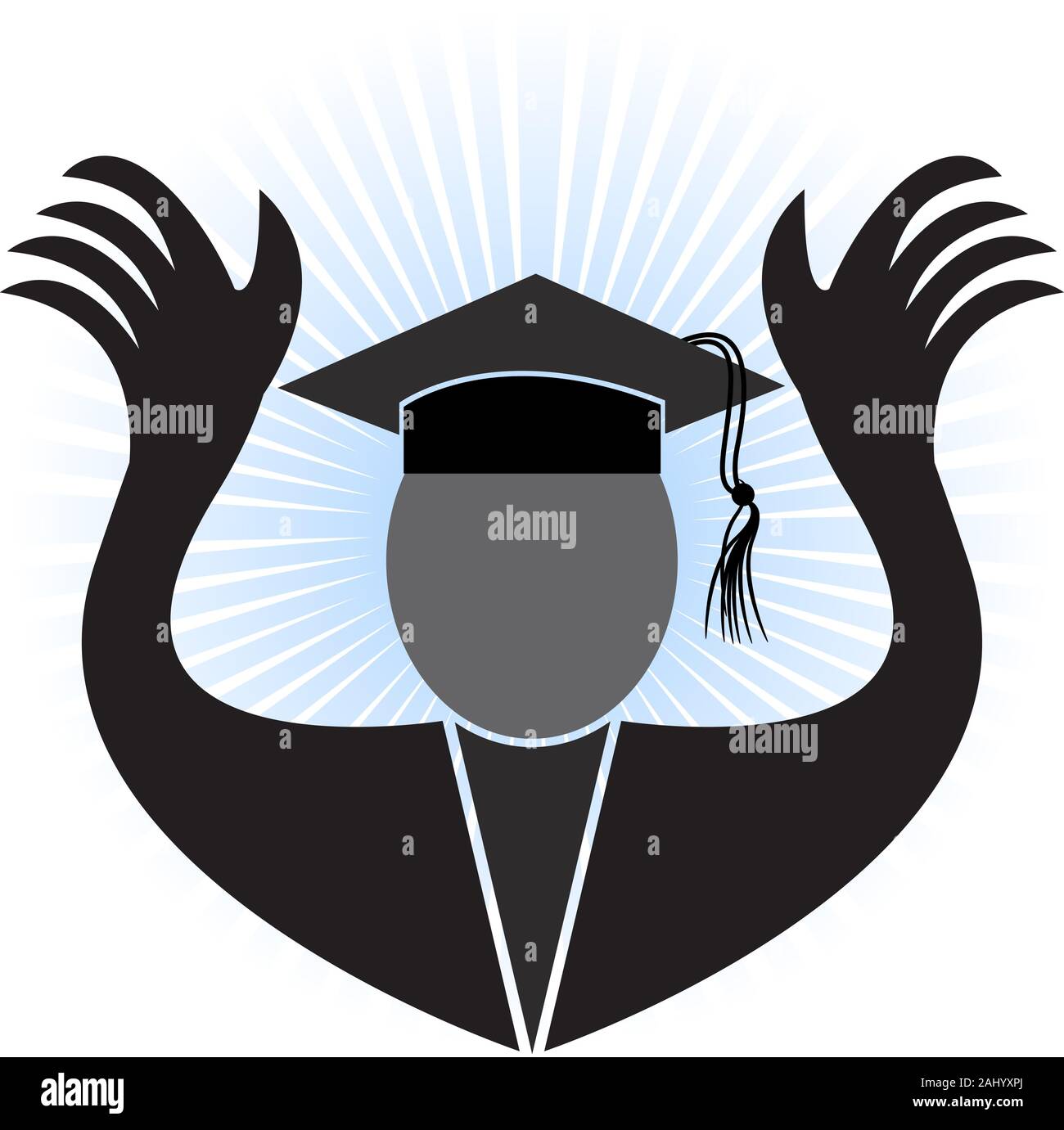 University graduation black man Cut Out Stock Images & Pictures - Alamy