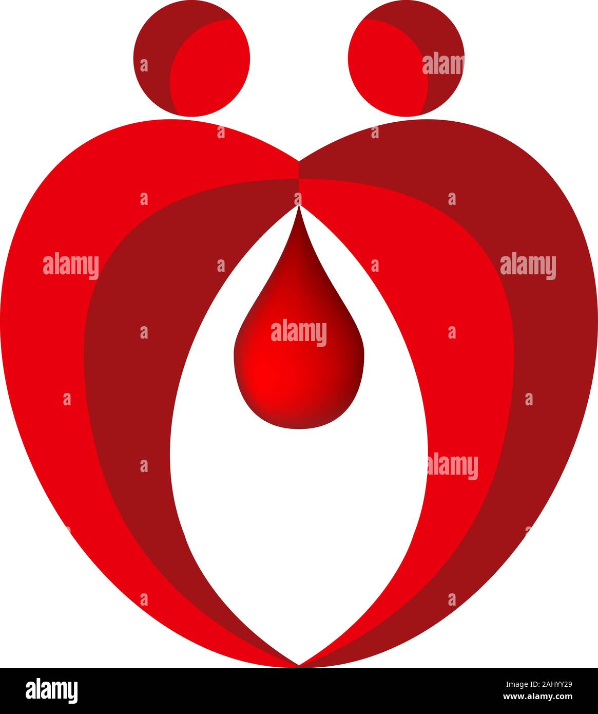 heart couple logo Stock Photo - Alamy