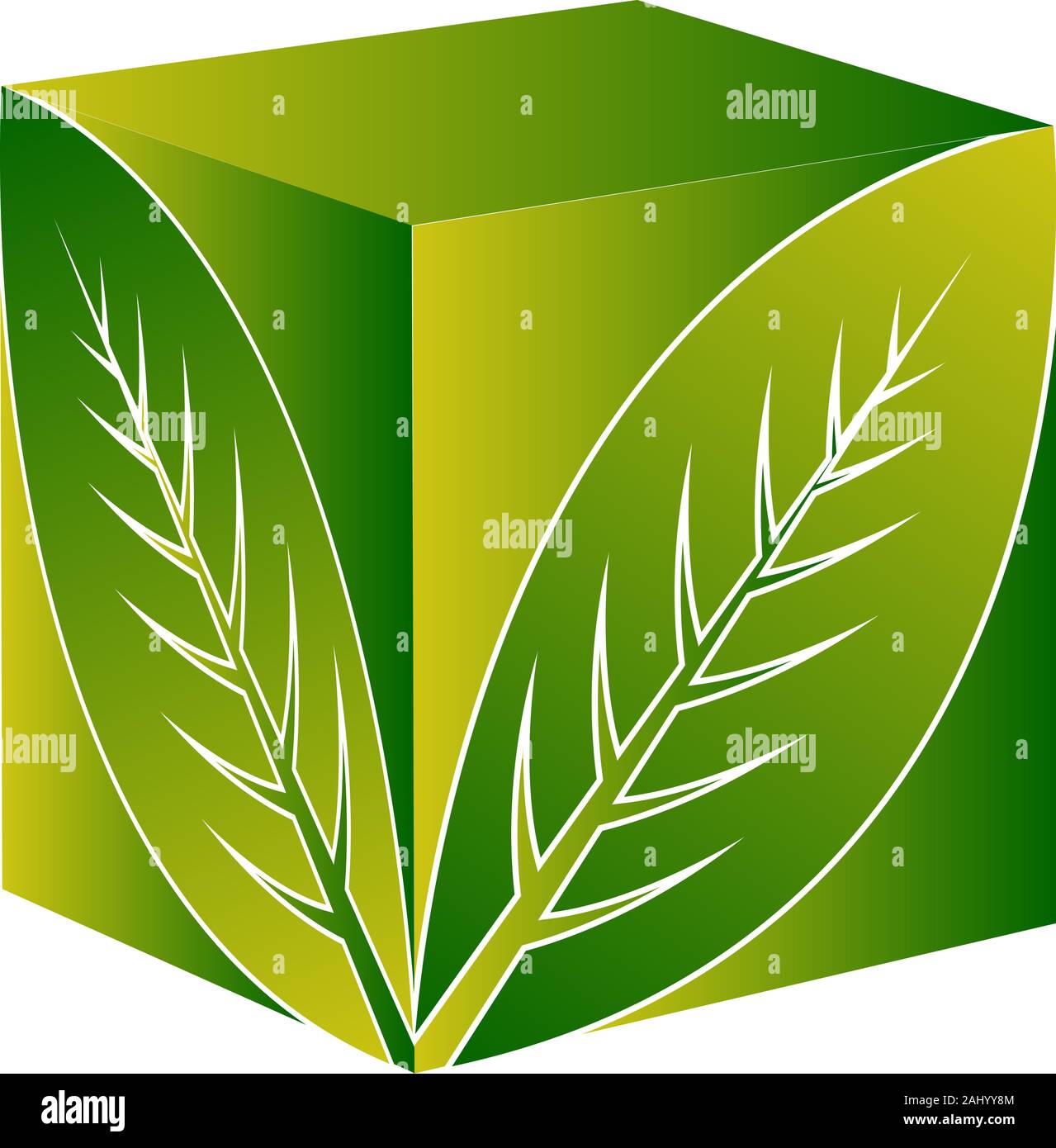 square leaf logo Stock Photo - Alamy