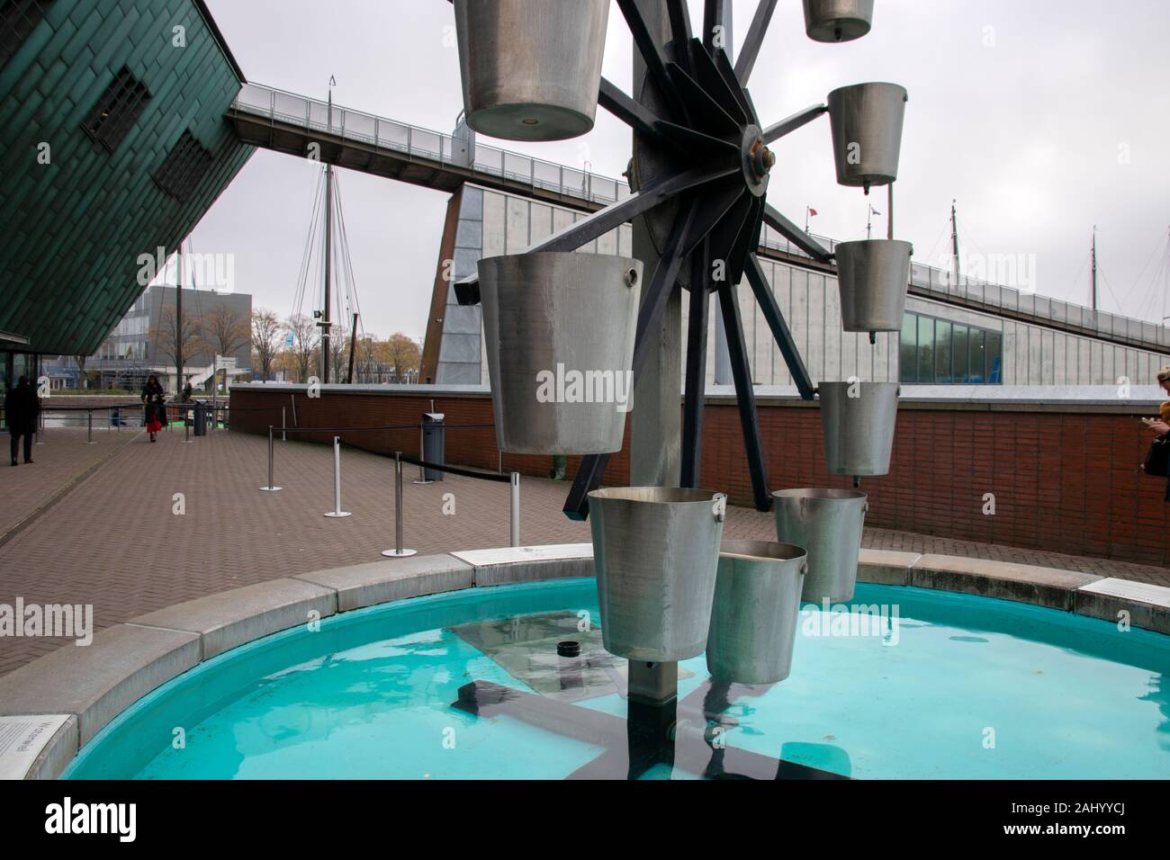 Artwork Waterwiel At The Nemo Science Museum Amsterdam The Netherlands ...