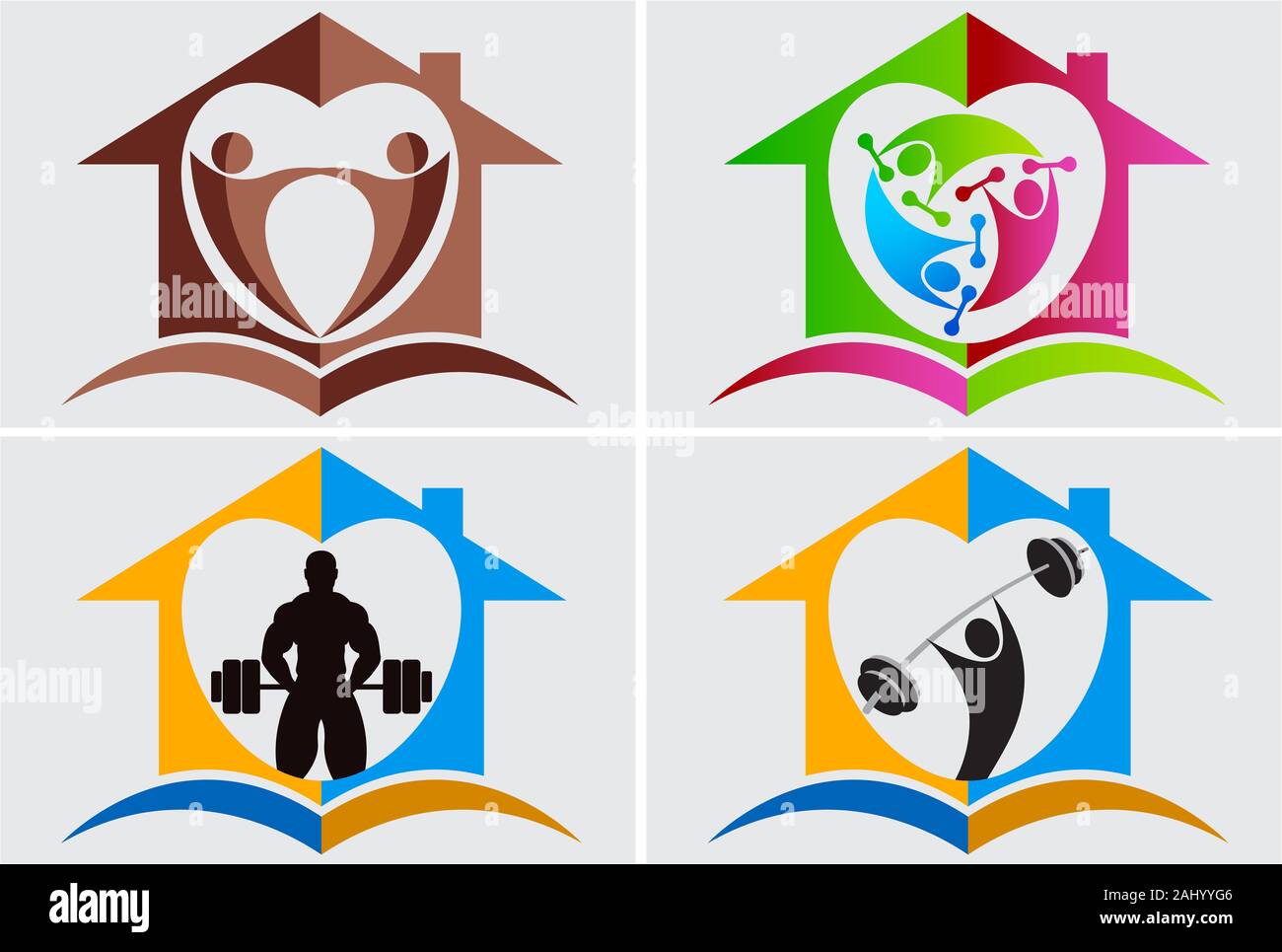 home gym logo Stock Photo - Alamy