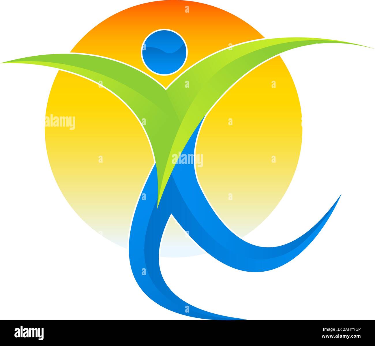 active man logo Stock Photo - Alamy