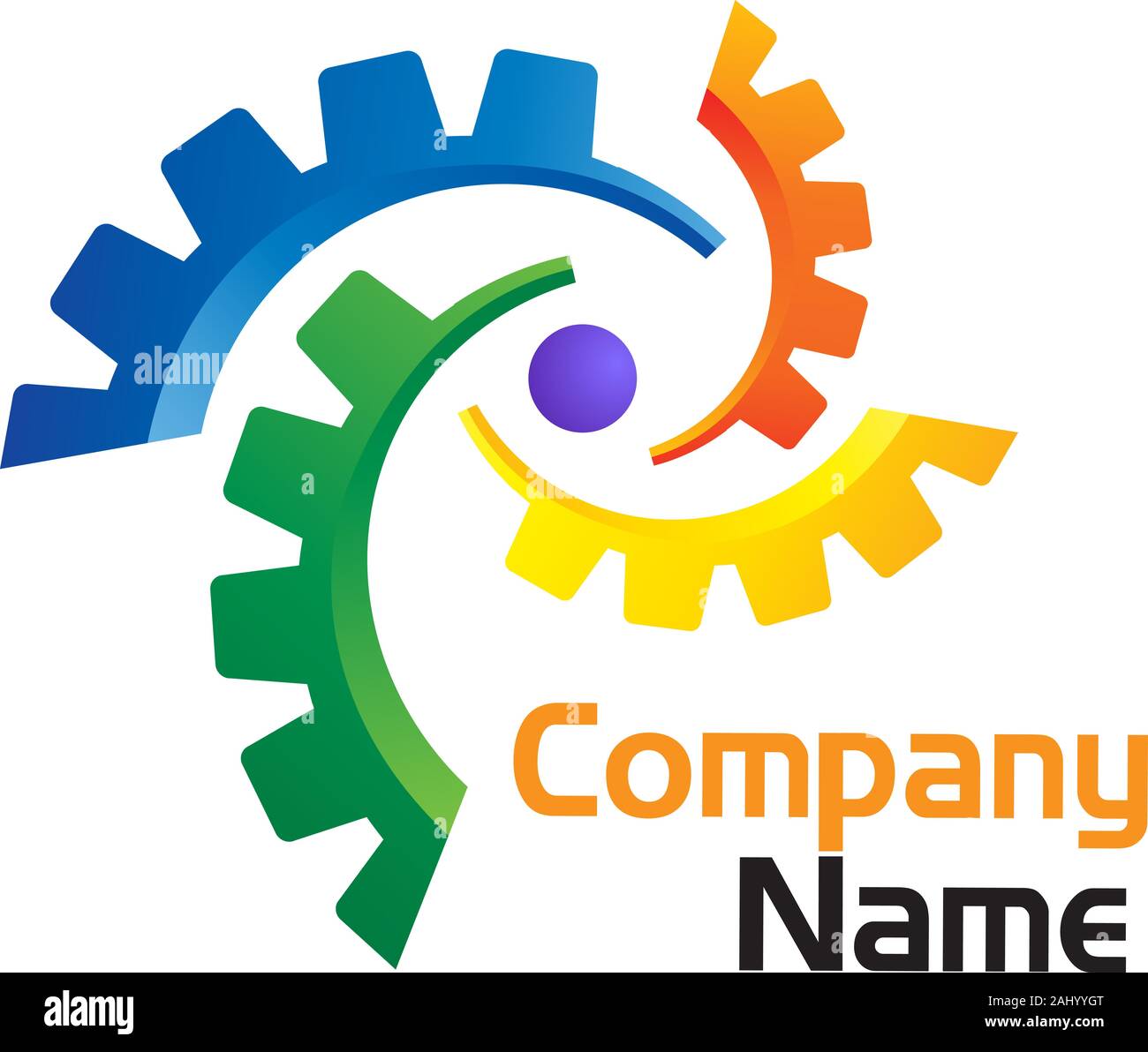 Vector yellow gear cog wheel hi-res stock photography and images - Alamy