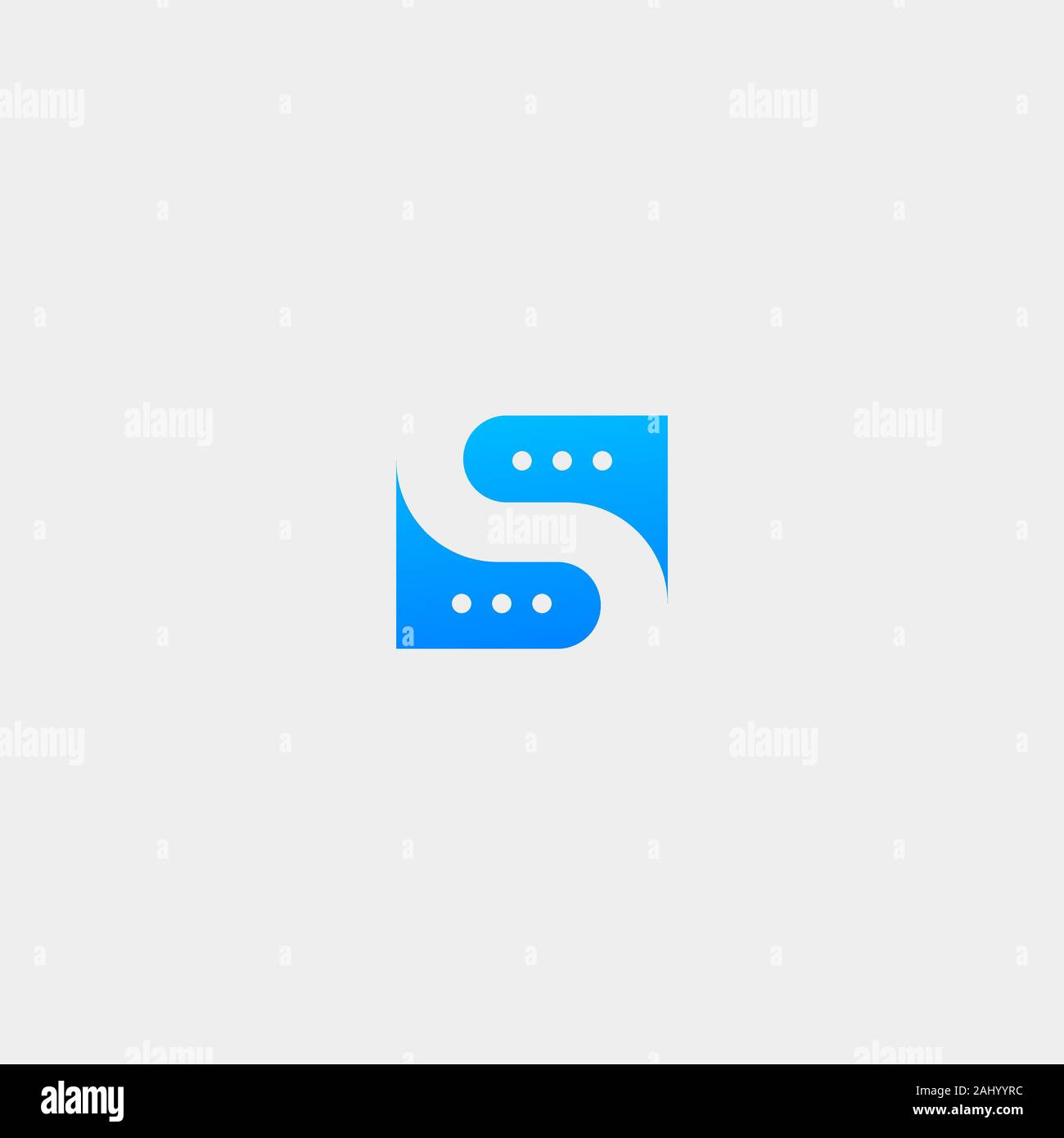 Letter S Chat Vector Template Logo Design Stock Vector Image & Art - Alamy