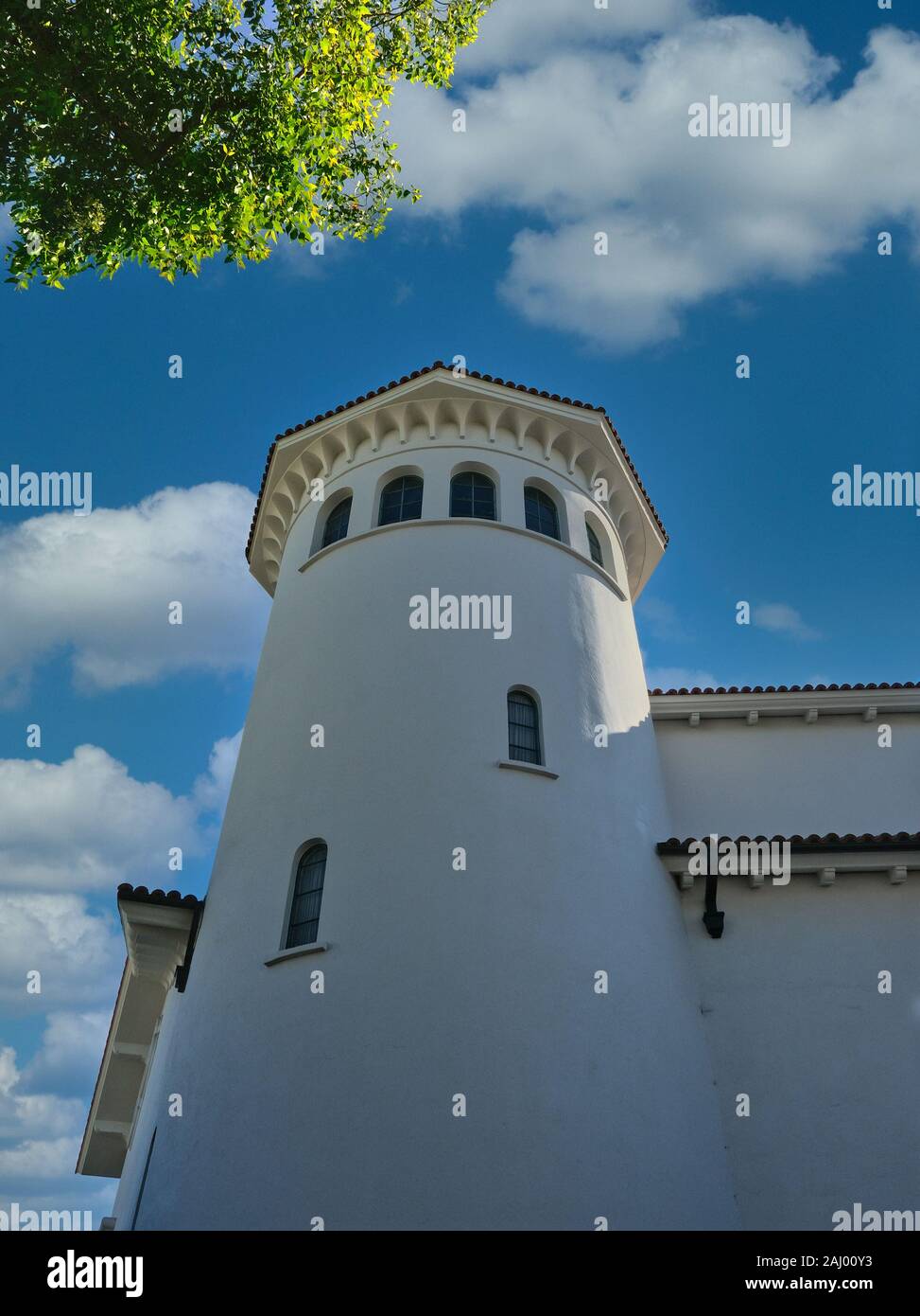 Round Plaster Tower Stock Photo - Alamy