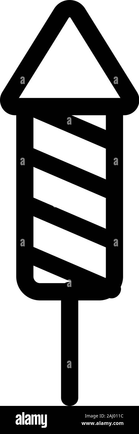 New Year eve flapper icon vector. Isolated contour symbol illustration ...