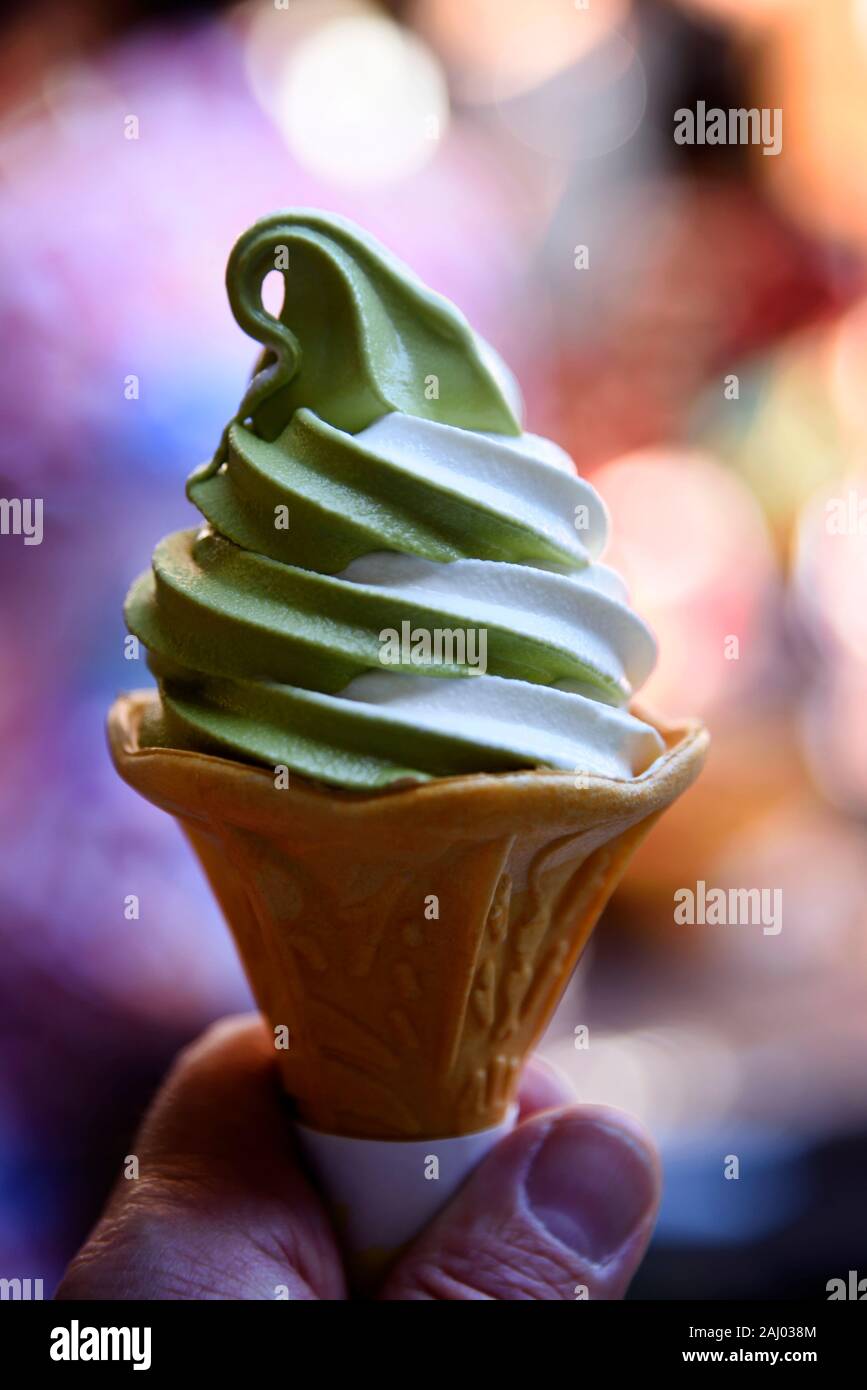 Ice cream cornet Kyoto Japan Stock Photo - Alamy