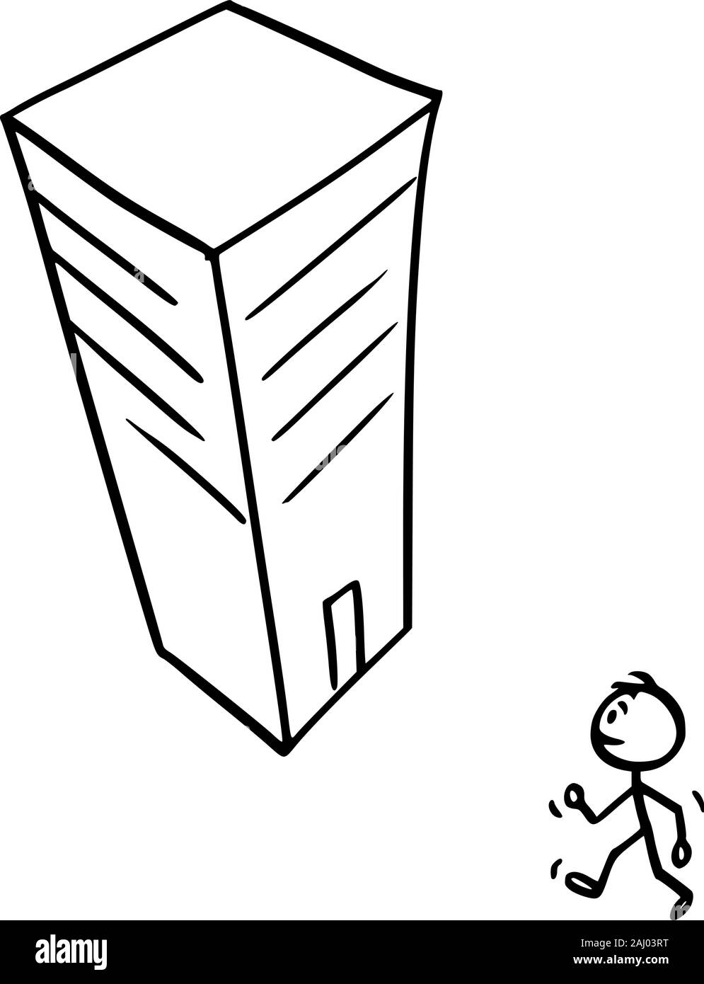 Man in high Stock Vector Images - Alamy