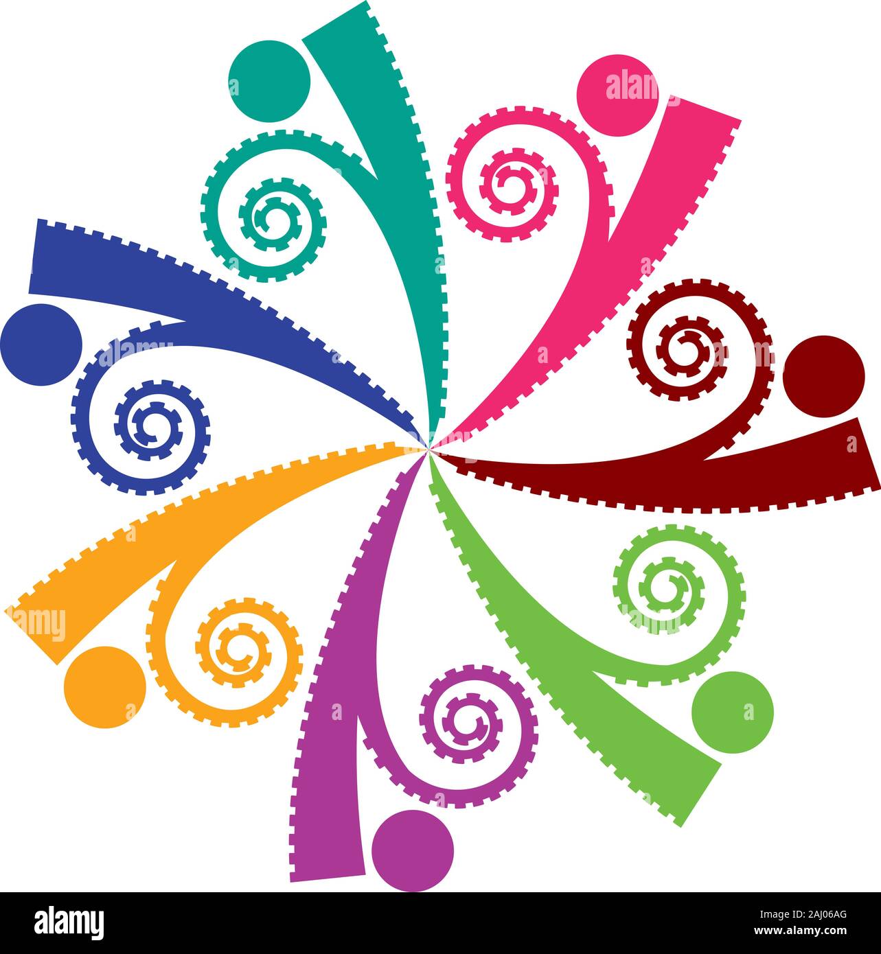 Curve and colour and pattern and shape Cut Out Stock Images & Pictures ...