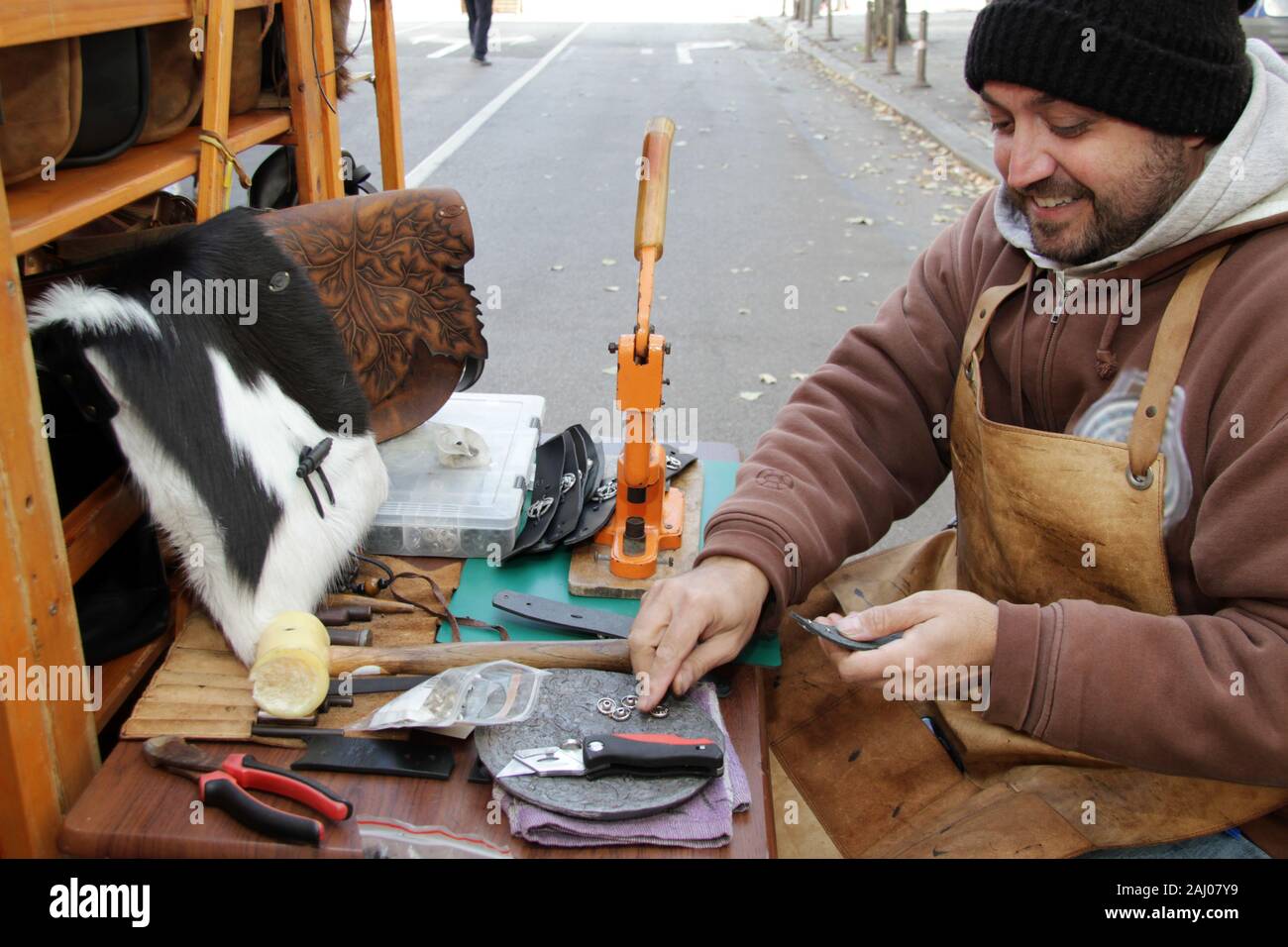 Leather Craftsman High Resolution Stock Photography and Images - Alamy