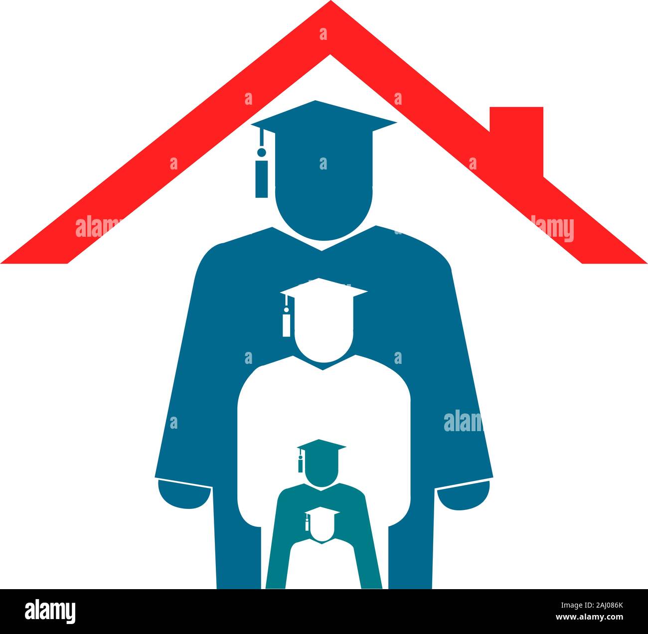Home education logo hi-res stock photography and images - Alamy
