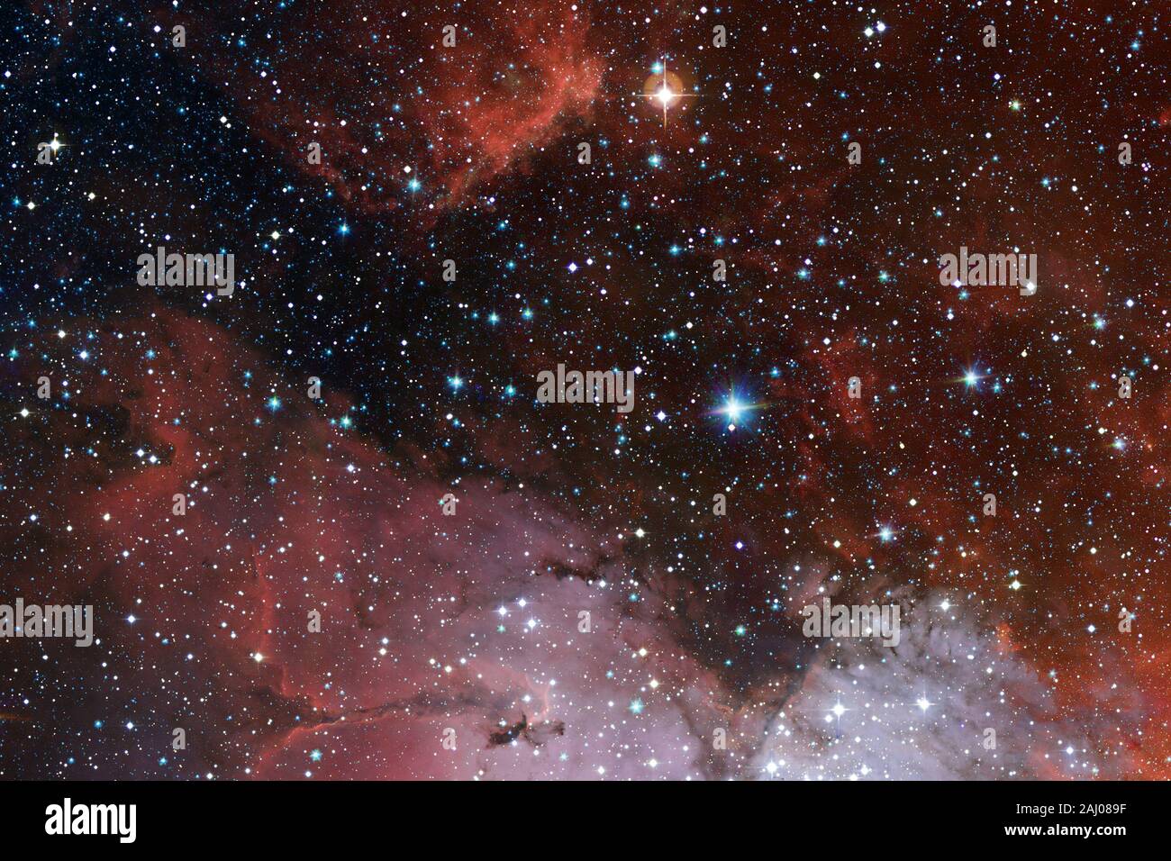Infinite space with nebulae and stars. Elements of this image furnished ...