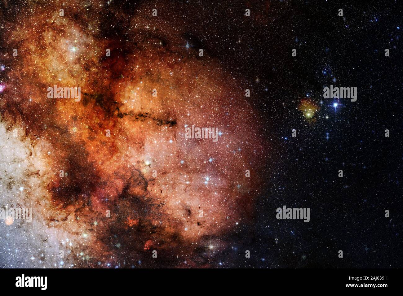 Nebulas, galaxies and stars in beautiful composition. Awesome print for ...