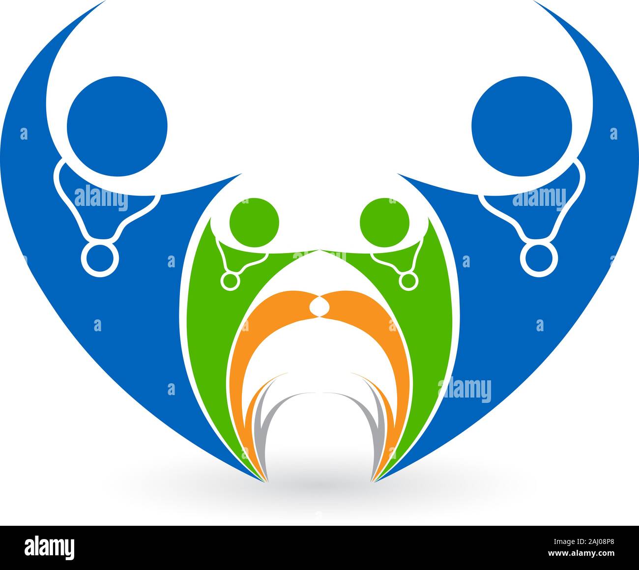 Human heart elegant Cut Out Stock Images & Pictures - Alamy