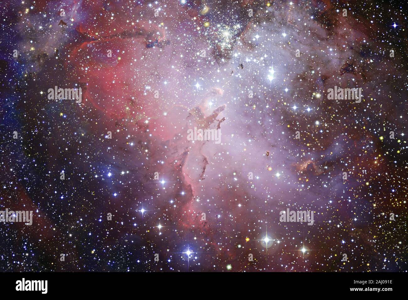 Beauty of endless cosmos. Science fiction wallpaper. Elements of this ...