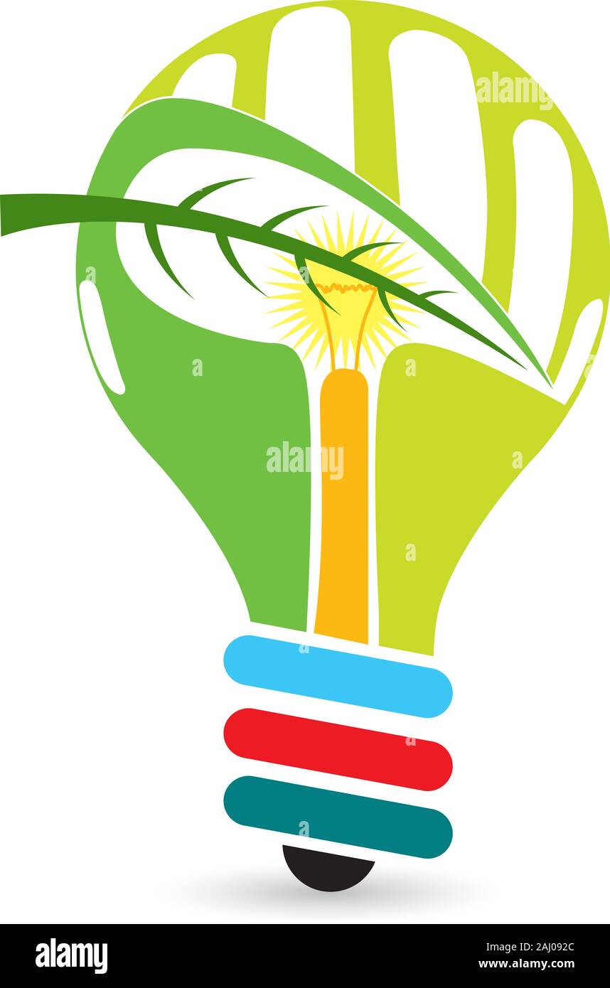 Energy saving lamp logo Cut Out Stock Images & Pictures - Alamy