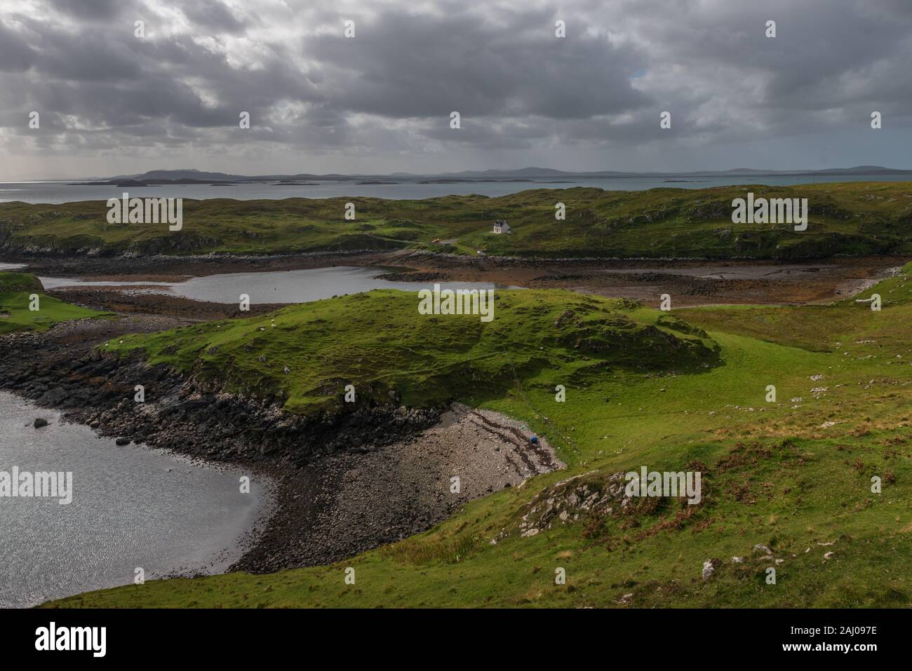Borosdale Bay south of Rodel on The isle of Harris Scotland Stock Photo ...