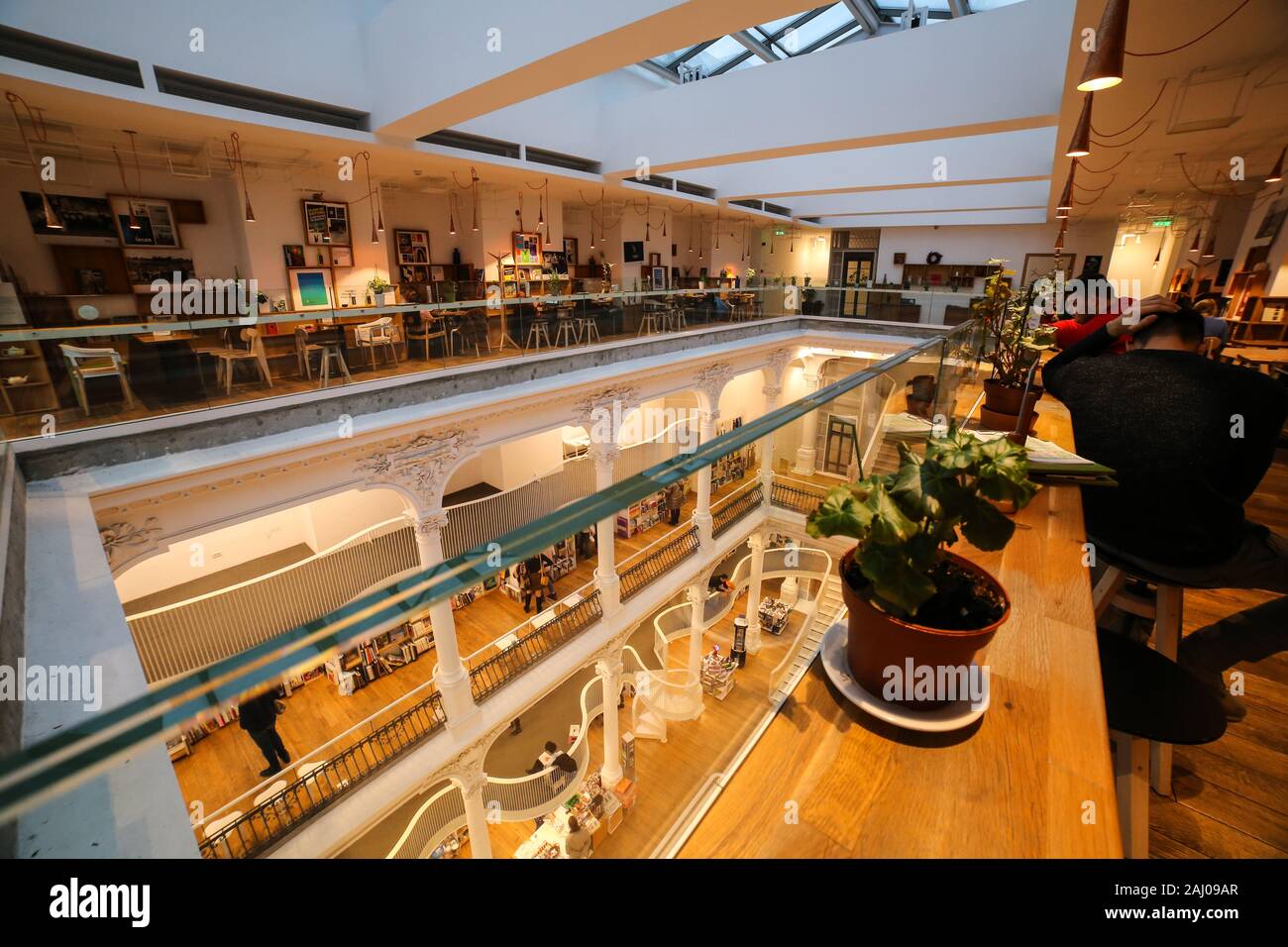Bucharest, Romania - January 1, 2020: Inside view of the beautiful ...