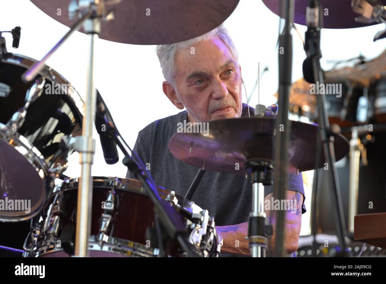 Drummer Steve Gadd and the Steve Gadd Band in concert on the occasion ...
