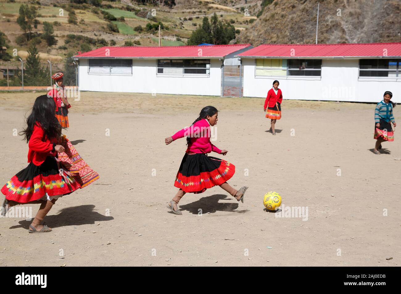 Peruvian Soccer Girls