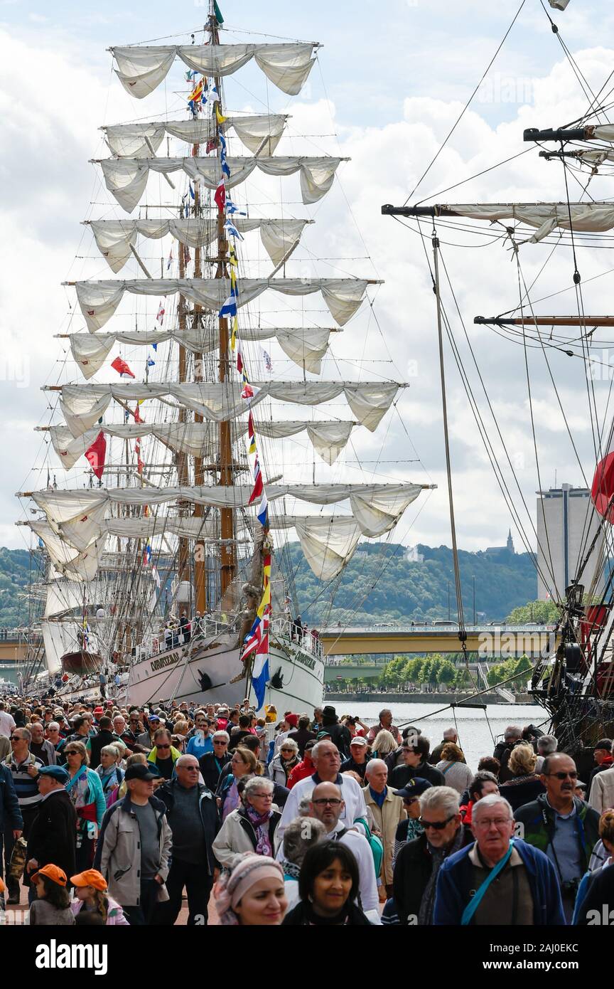 7th edition of the "Armada du siecle" (Armada of the century) in Rouen ...