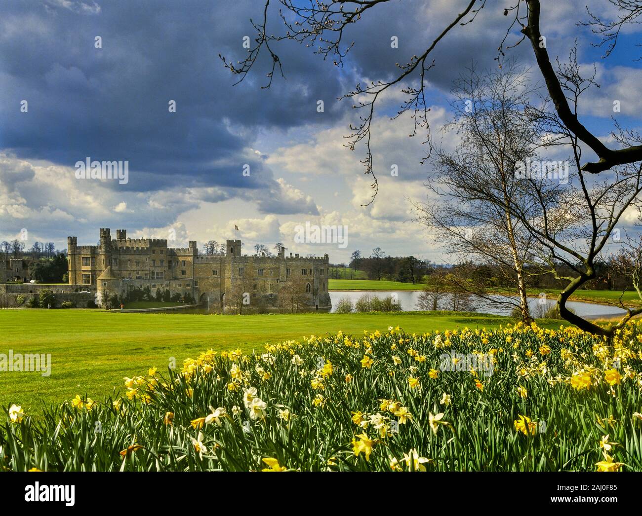 Springtime at Leeds Castle. Kent. England. UK Stock Photo - Alamy