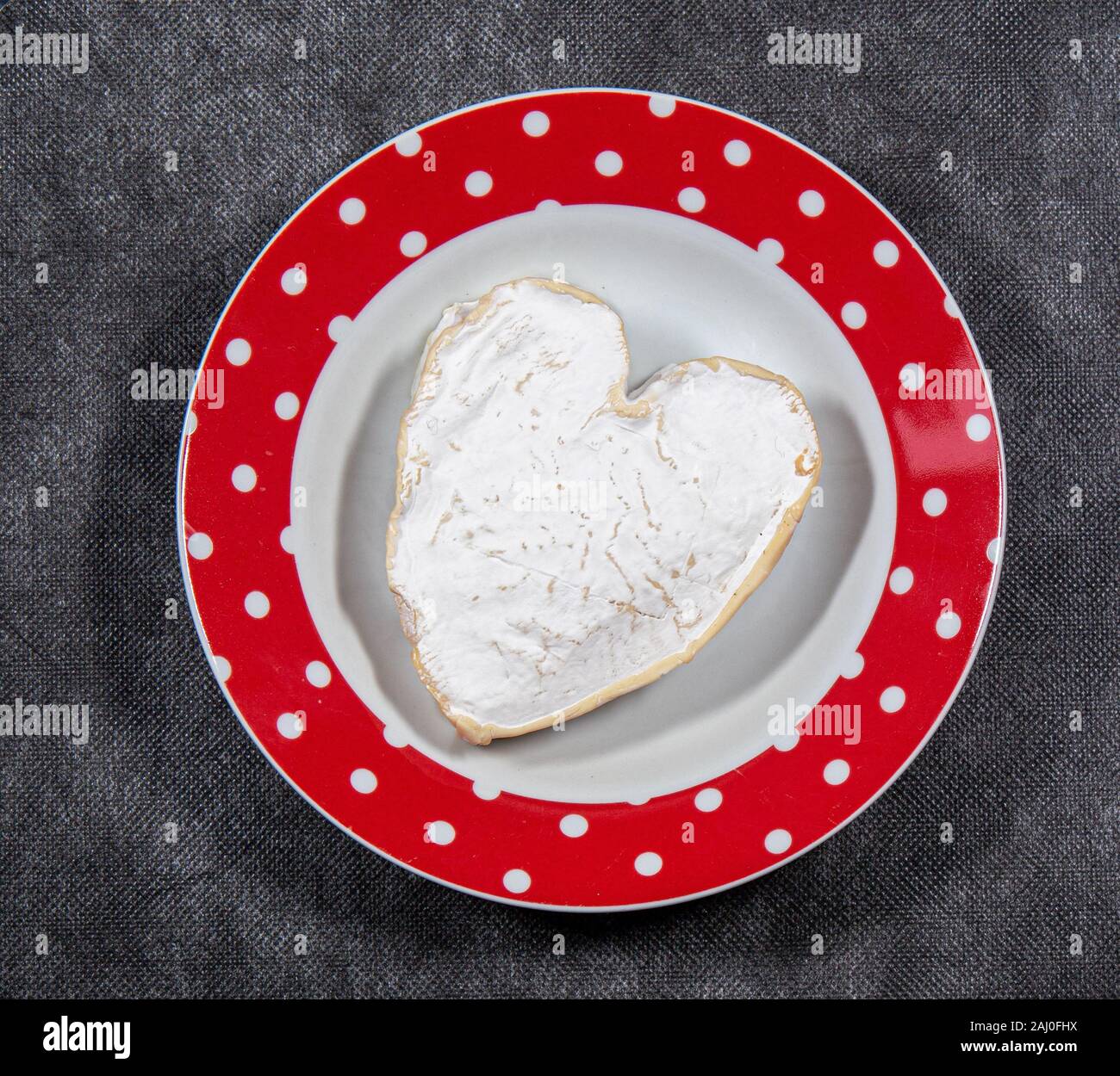 famous French Neufchatel cheese shaped heart Stock Photo - Alamy