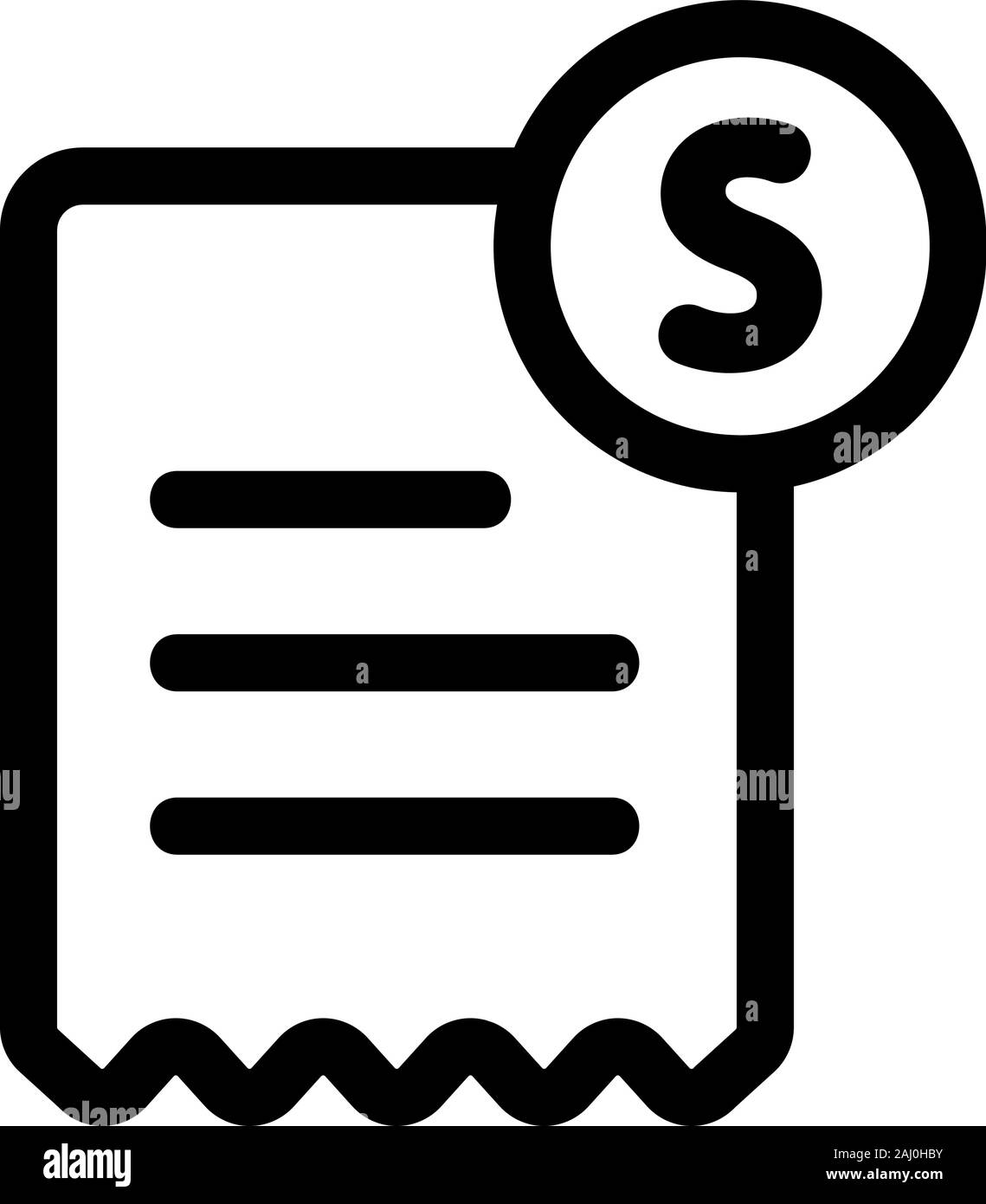 Buying a ticket icon vector. Isolated contour symbol illustration Stock ...