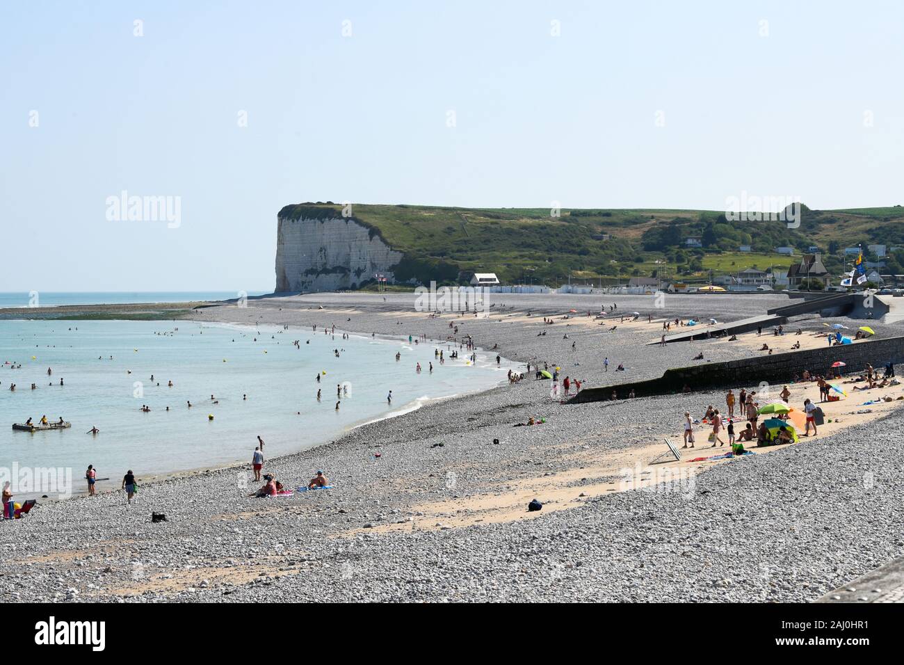 Veulettes sur Mer (Normandy, northern France), small resort along the ...