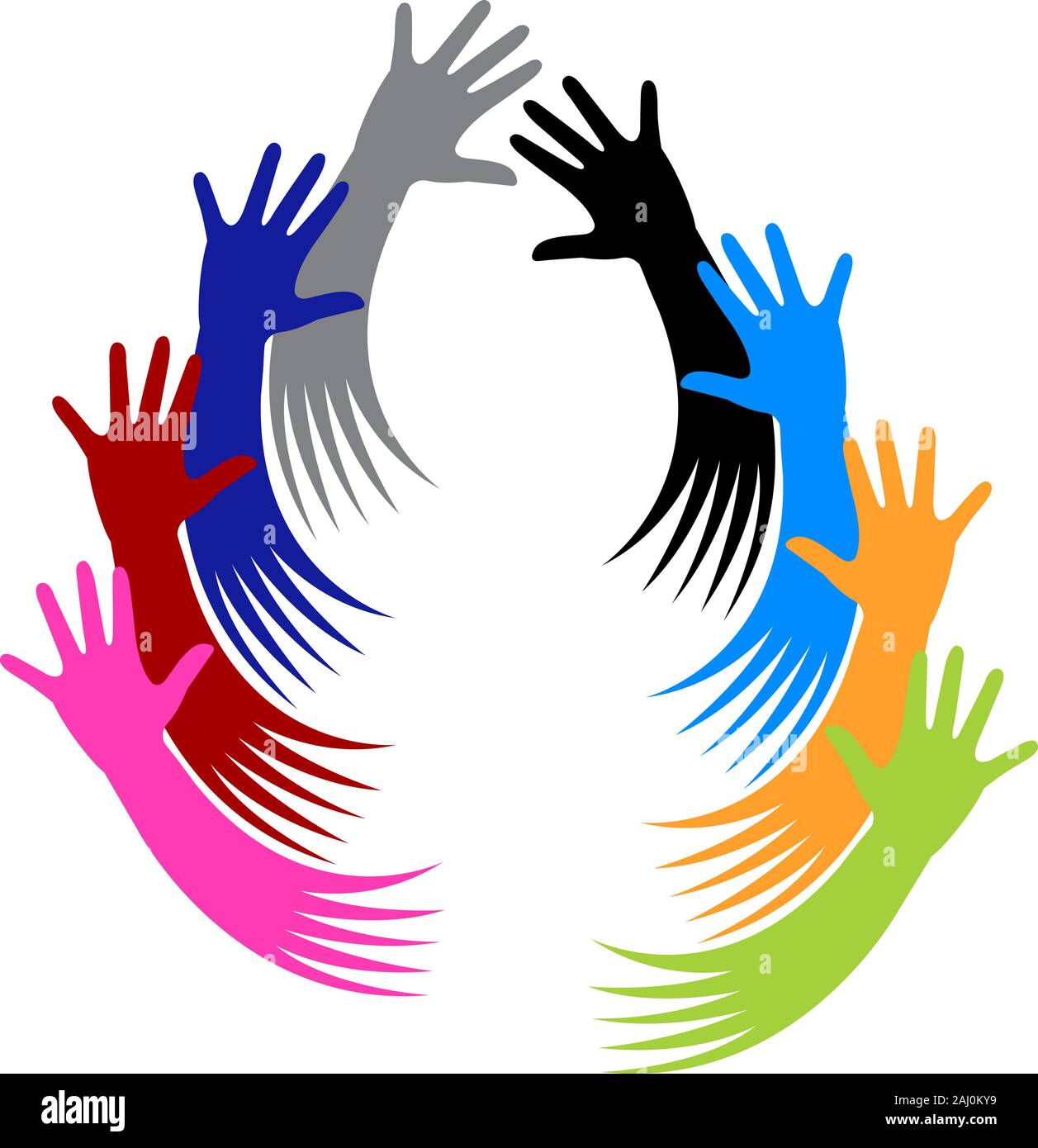 Caring hands silhouette hi-res stock photography and images - Alamy