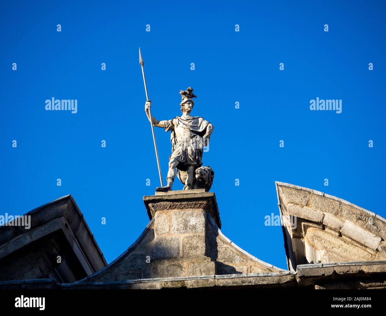Statue of Fortitude at Dublin Castle, Ireland Stock Photo - Alamy