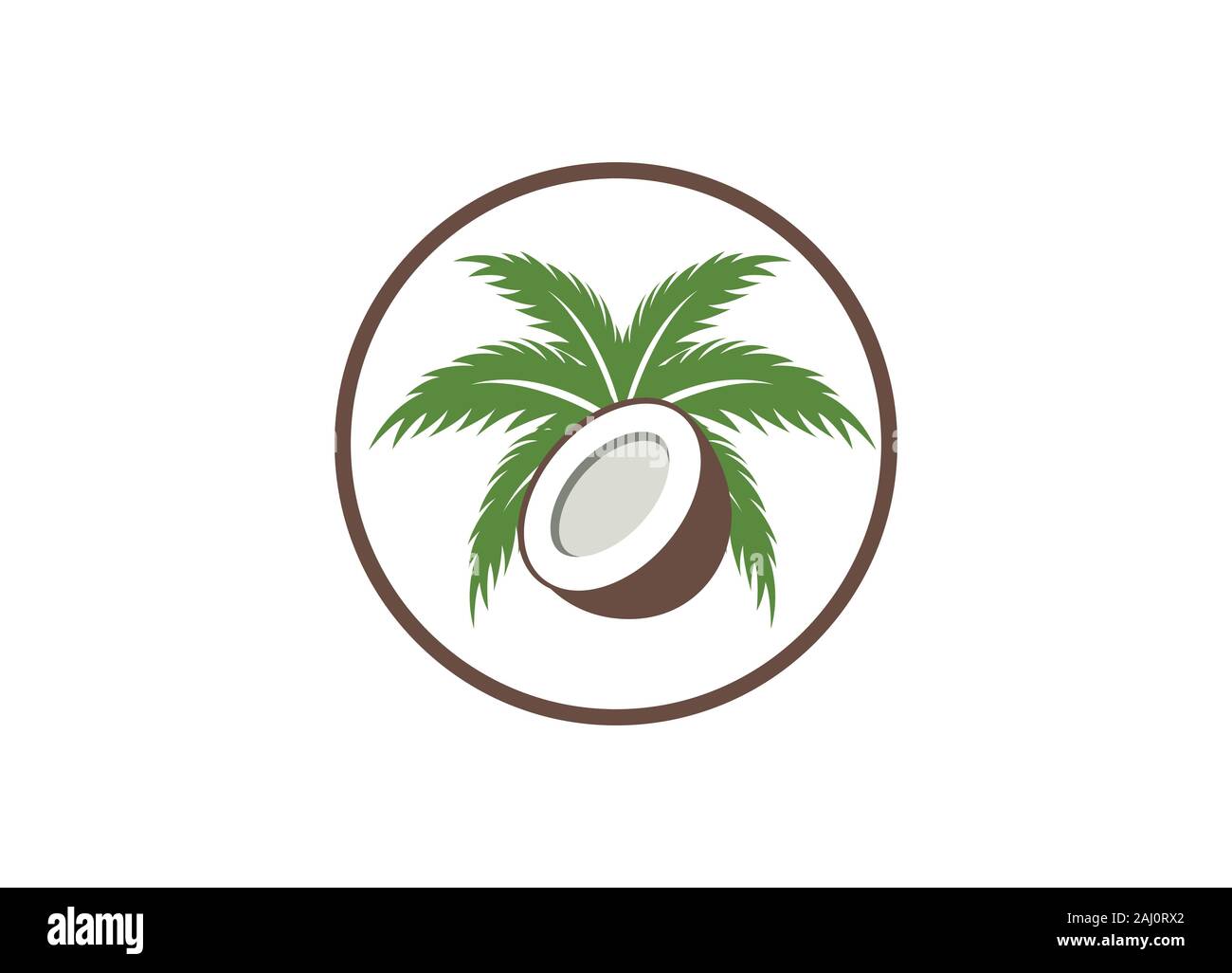 coconut tree logo design. Nature product coconut oil emblem Stock ... coconut tree logo design. Nature product coconut oil emblem Stock ...