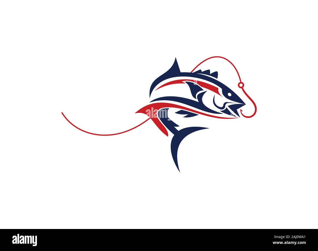 Fish symbol. Fresh seafood logo template design Stock Vector Image ...