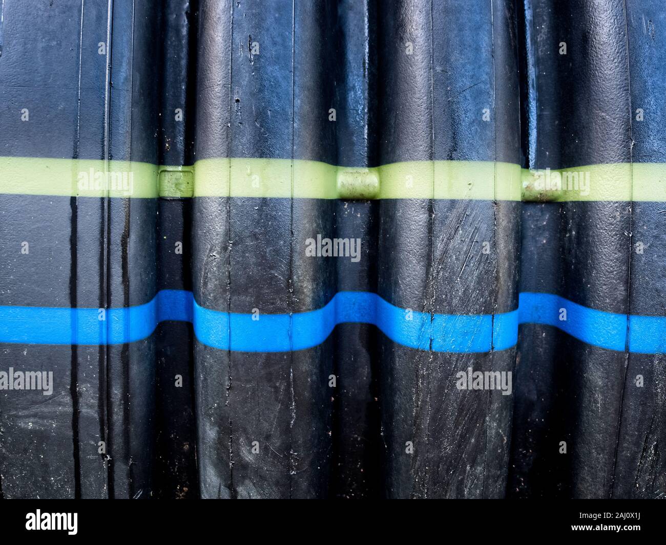 Spring TX USA - 10/10/2019 - Pattern with Lines on Black Pipe Stock ...