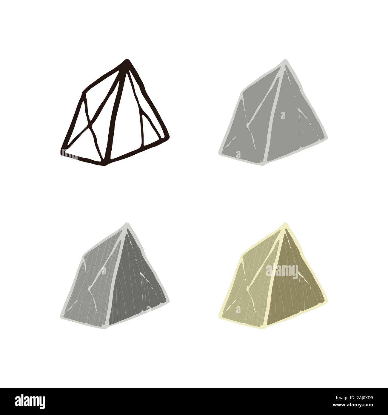 Concrete block pyramid Stock Vector Images - Alamy