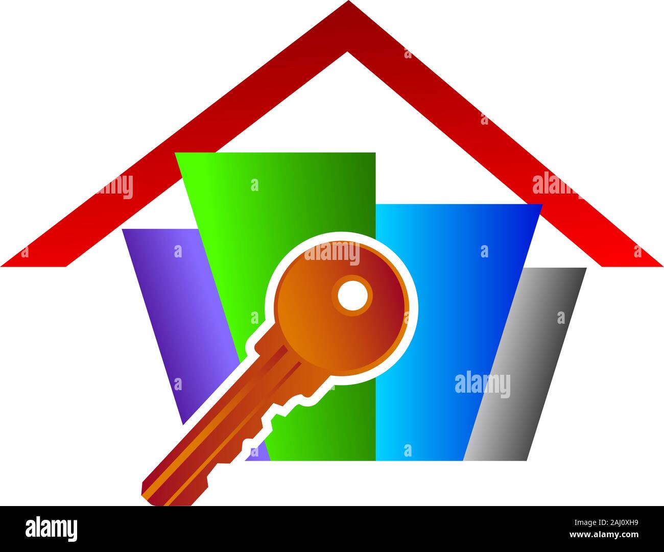 home key logo Stock Photo - Alamy
