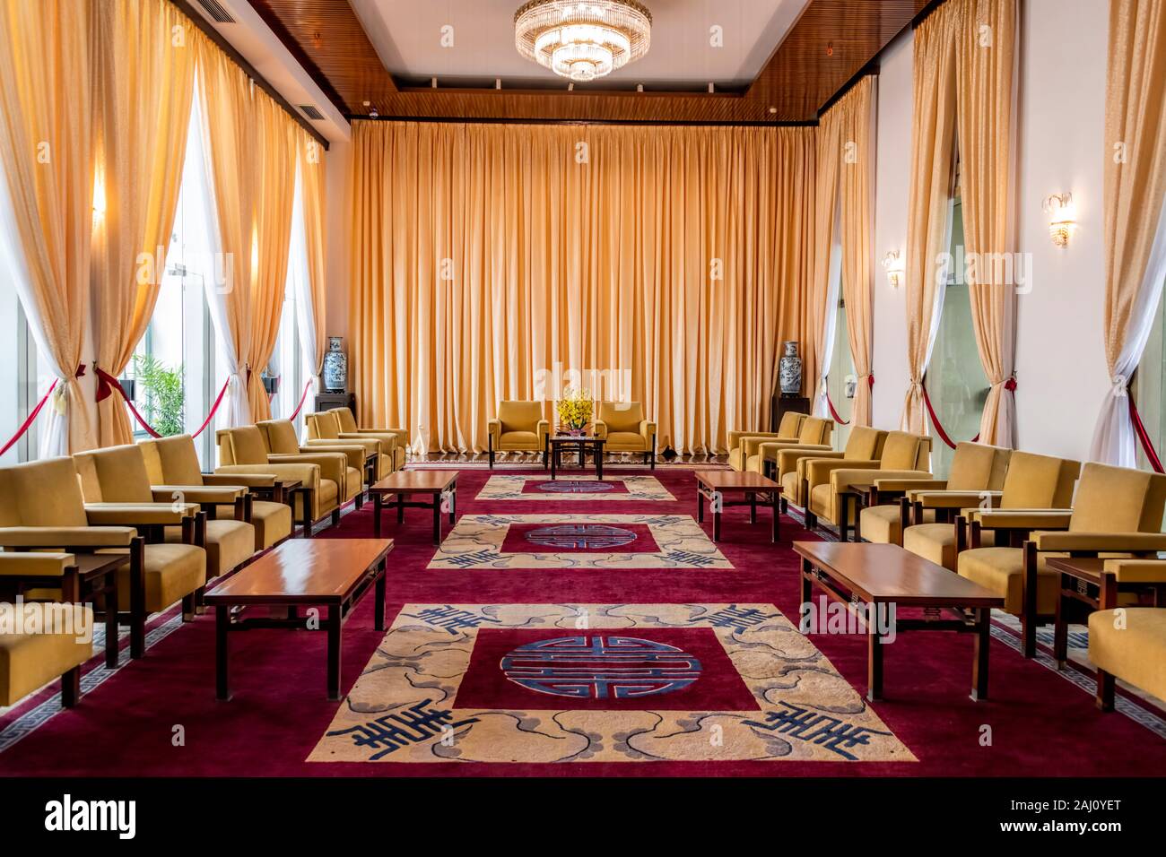 State Room Reunification Palace also known as Independence Palace, Ho ...