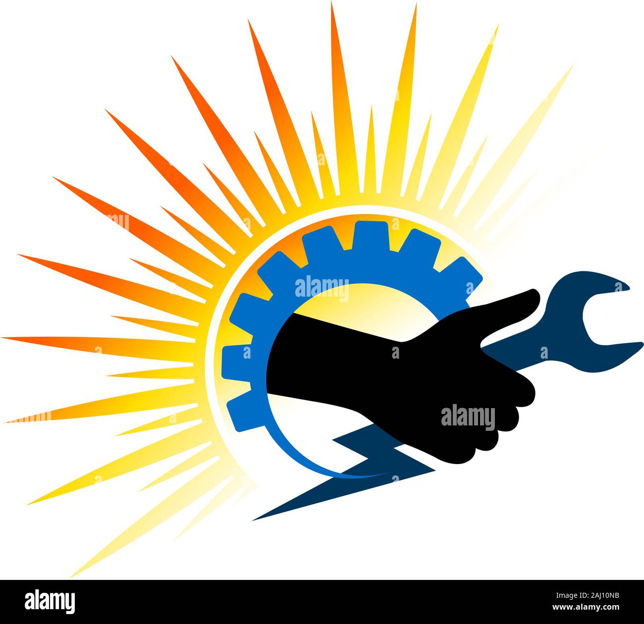 Power hand tool logo hi-res stock photography and images - Alamy