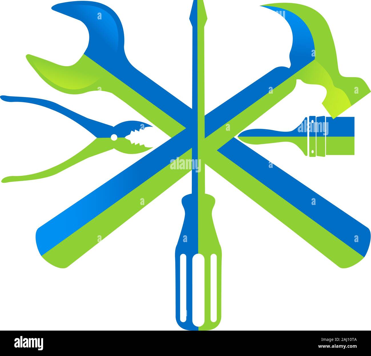 Artistic tools logo hi-res stock photography and images - Alamy